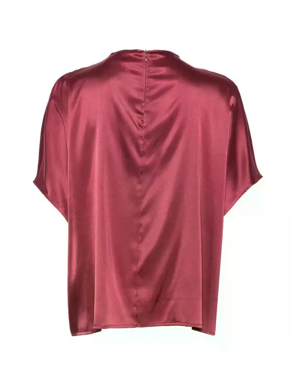 SOLOTRE Satin-finish Rear-zip Top