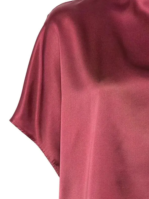 SOLOTRE Satin-finish Rear-zip Top