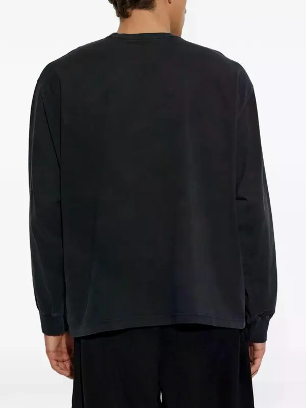 SONG FOR THE MUTE Logo-print Patch-detail T-shirt