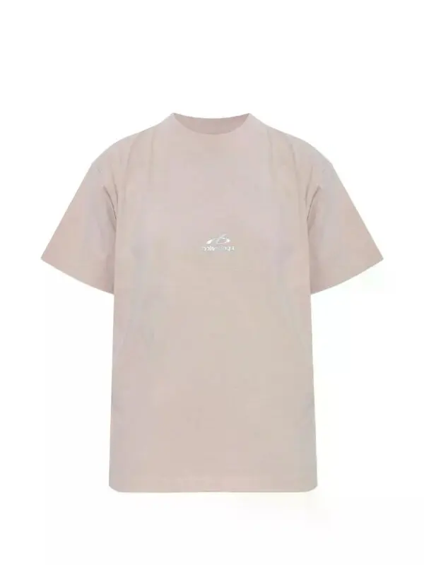Balenciaga Skiwear Logo-print T-shirt - Pink