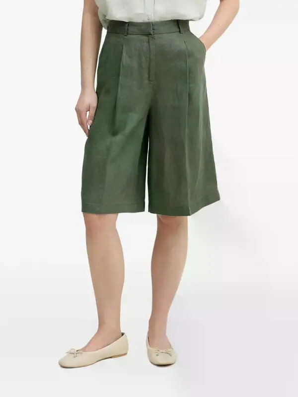BENETTON Pleated Wide-leg Shorts