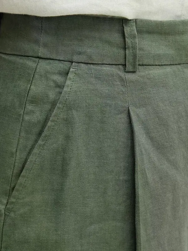 BENETTON Pleated Wide-leg Shorts