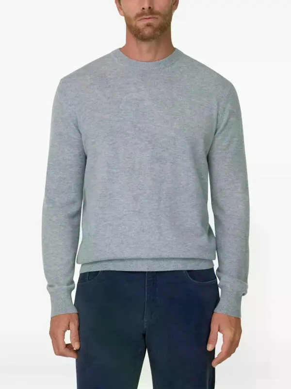 Boggi Milano Crew-neck Jumper In Wool And Cashmere