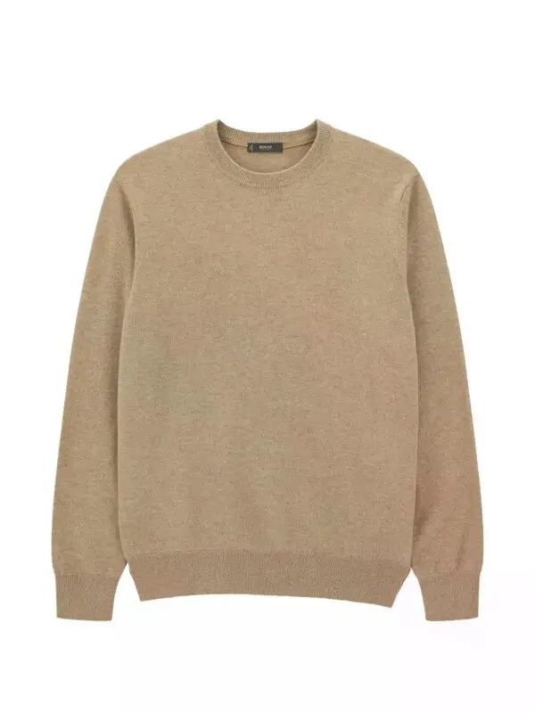 Boggi Milano Crew-neck Jumper In Wool And Cashmere