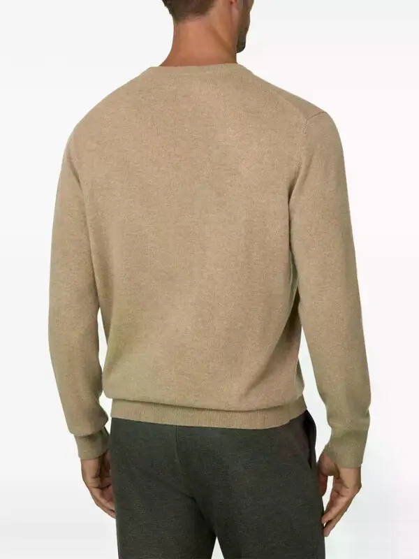 Boggi Milano Crew-neck Jumper In Wool And Cashmere