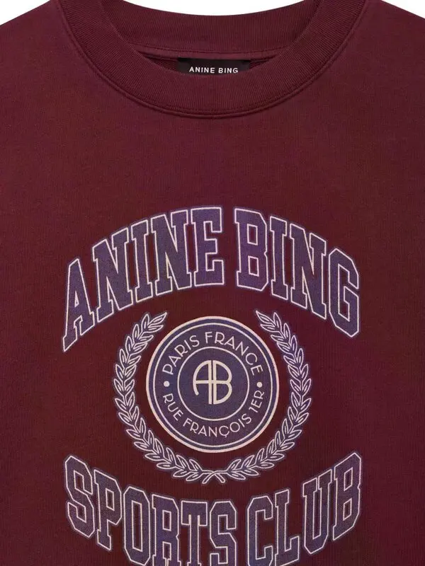 ANINE BING Miles Sweatshirt Collegiate Burgundy