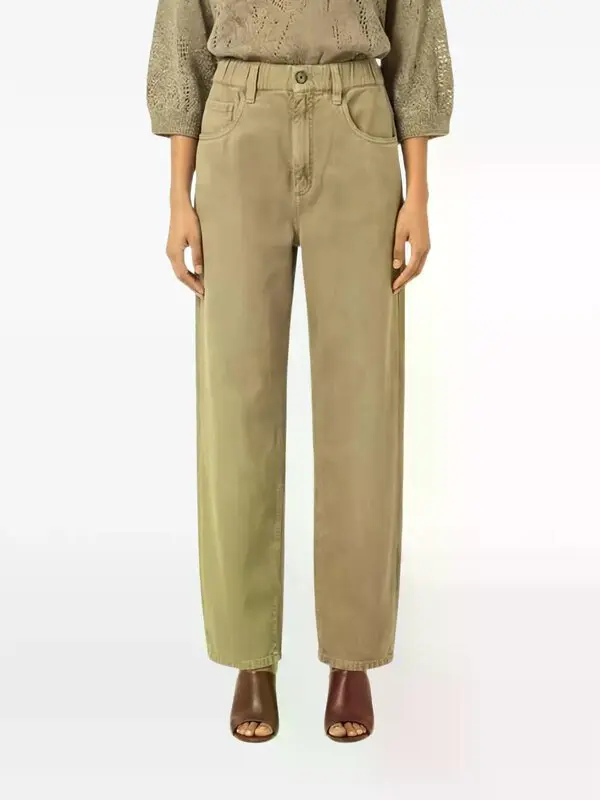 Brunello Cucinelli Elasticated Straight-leg Trousers