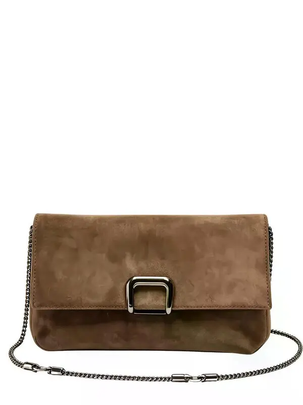 Brunello Cucinelli Suede Chain-strap Clutch Bag