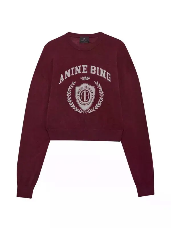 ANINE BING Mia Sweater Burgundy