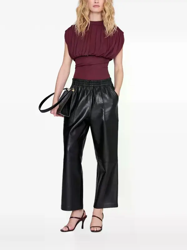 ANINE BING Fran Top Burgundy