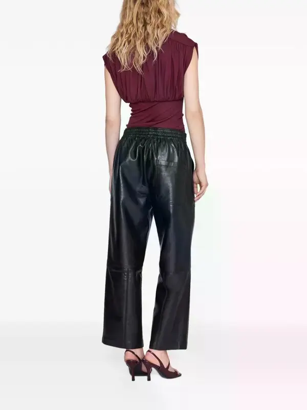 ANINE BING Fran Top Burgundy