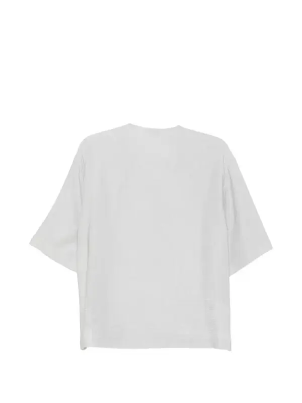 Emporio Armani Button-detail Round-neck Blouse