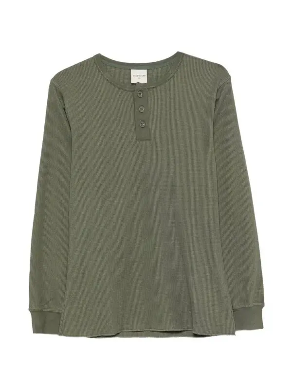 WALK IN PARIS Waffle-knit Long-sleeve T-shirt