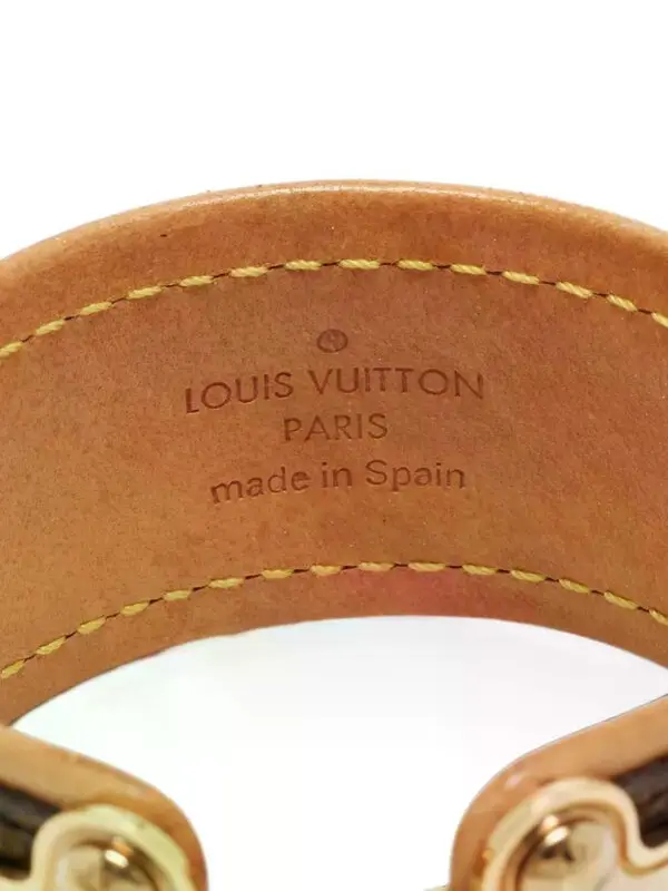LOUIS VUITTON Wide Save It Monogram Cuff Bracelet