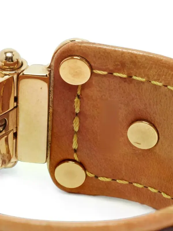 LOUIS VUITTON Wide Save It Monogram Cuff Bracelet