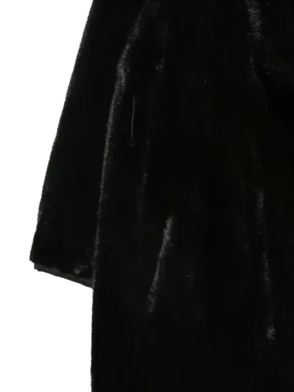 Emporio Armani Faux-fur Side-button Coat