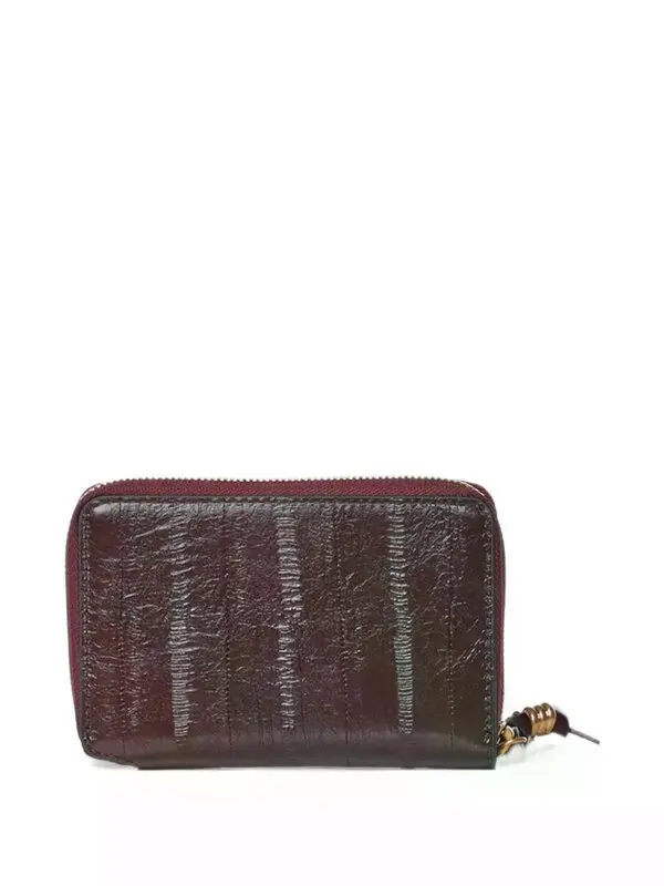 GIANNI CHIARINI Eel Crinkled-finish Wallet