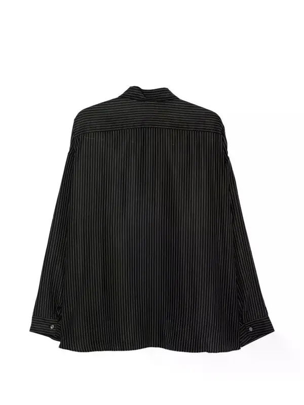SUNFLOWER Pinstripe-pattern Patch-pocket Shirt