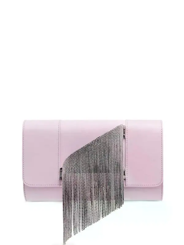 Perrin L'eiffel Cascade Crystal-embellished Clutch Bag - Pink