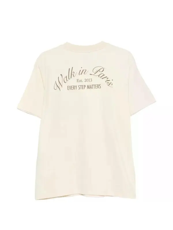 WALK IN PARIS Logo-print Cotton T-shirt