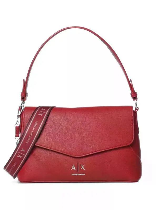 Armani Exchange Logo-plaque Shoulder Bag - Red