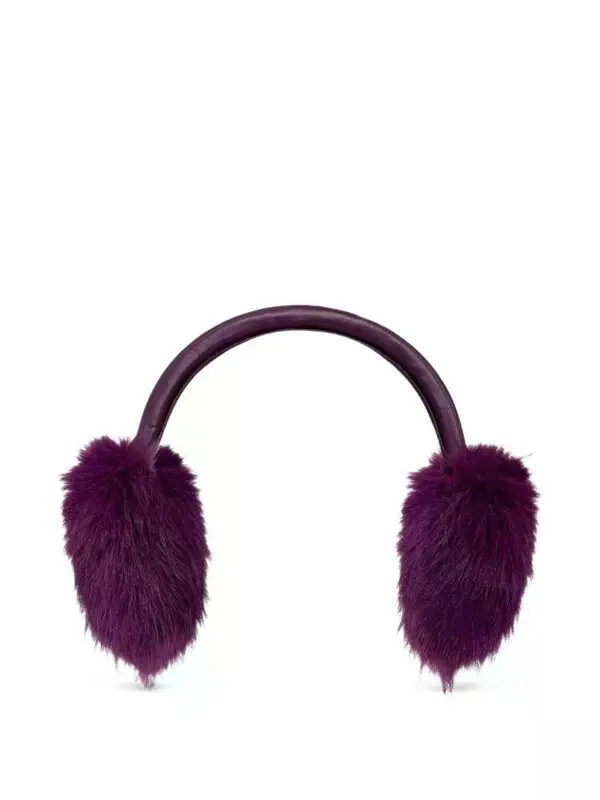Balenciaga Logo-print Earmuffs - Purple