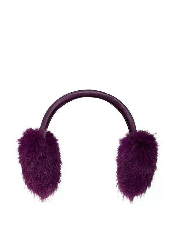 Balenciaga Logo-print Earmuffs - Purple