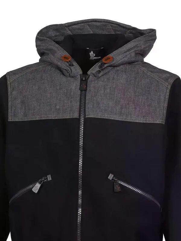 Moncler Denim-panel Fleece Jacket