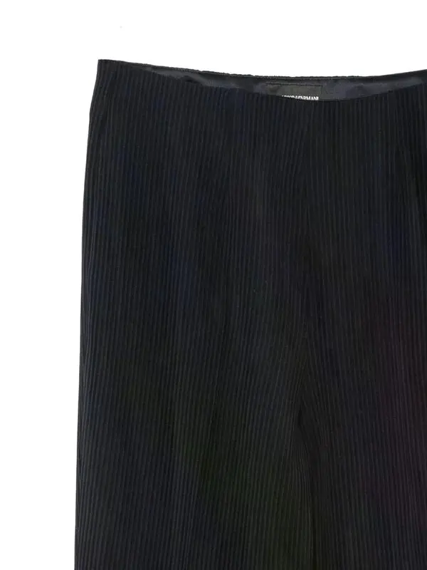 Emporio Armani Ribbed-knit Wool Trousers