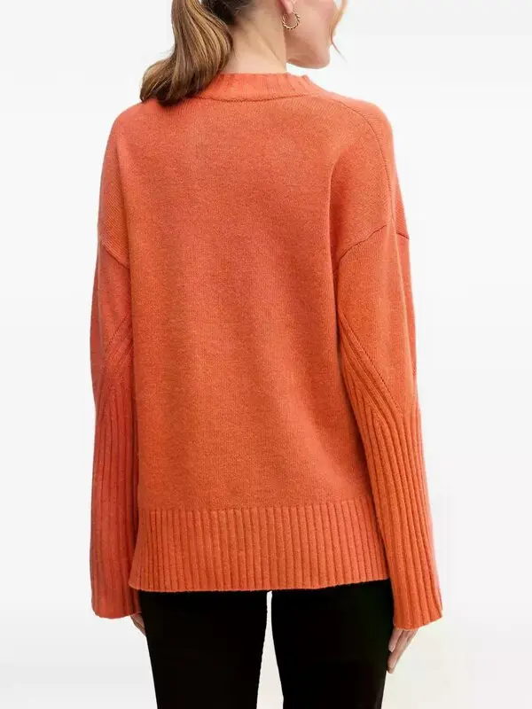 BENETTON V-neck Ribbed-trim Sweater