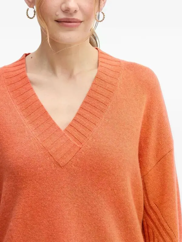 BENETTON V-neck Ribbed-trim Sweater