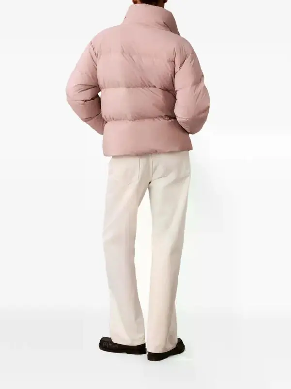 Calvin Klein Quilted High-neck Jacket - Pink