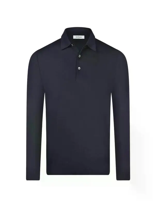 GRAN SASSO Long-sleeve Polo Sweater