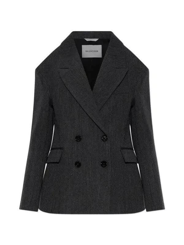 Balenciaga Stola Jacket In Dark