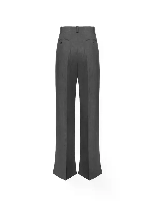 SITUATIONIST Pleated Wool Trousers - Grey