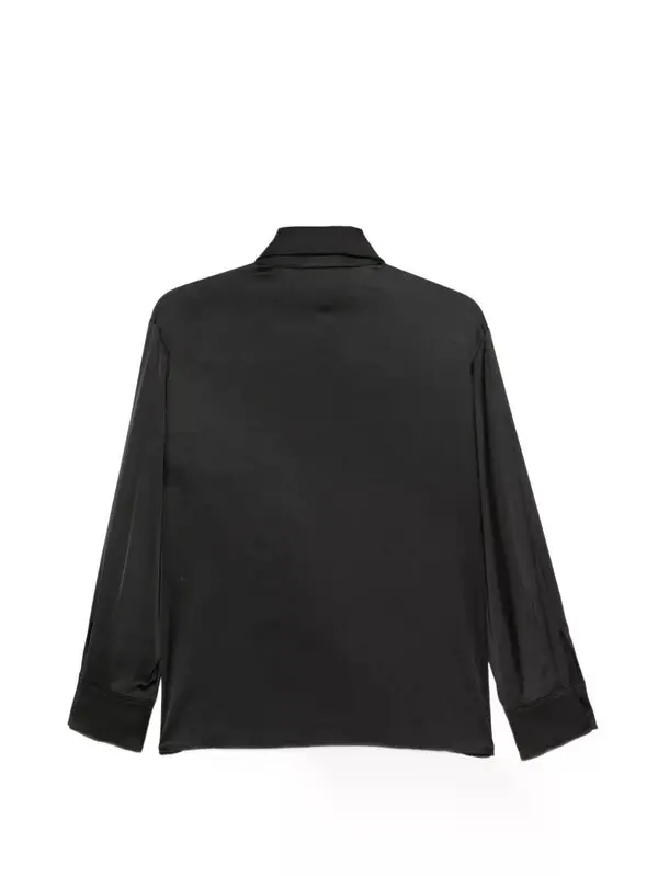 D.exterior Bow-detail Pocketed Shirt