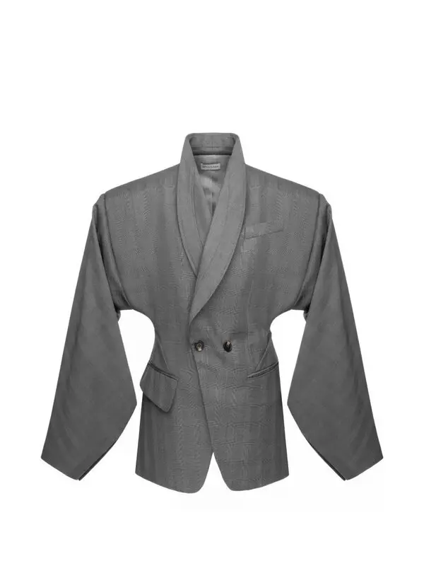 SITUATIONIST Shawl-lapel Blazer - Grey