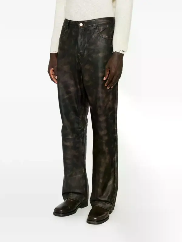 WON HUNDRED Genoa Leather Trousers
