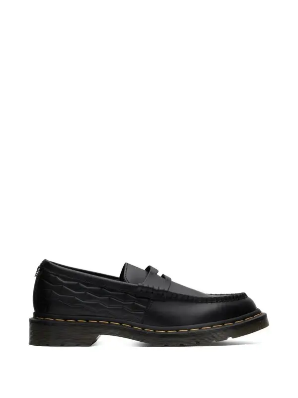 Dr. Martens X Wasted Youth Penton Smooth Leather Loafers - Black