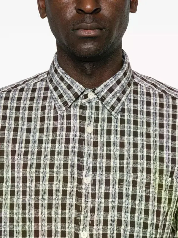 Nn07 Deon Check Shirt - Brown
