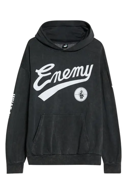 SCREEN STARS BEST Public Enemy Cotton Blend Graphic Hoodie
