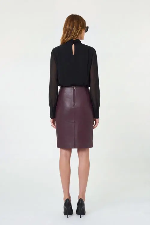 NICHOLAS Amara Double Layer Cowl Neck Blouse