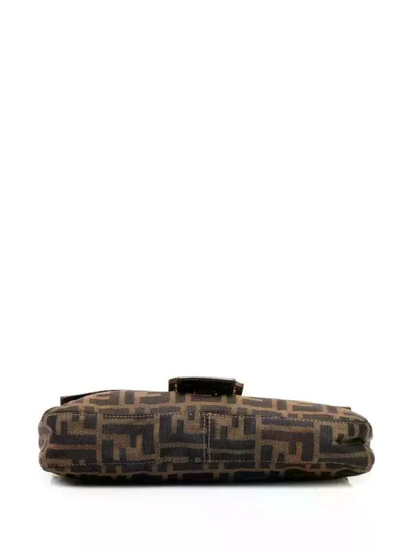 Fendi 20th Century Zucca Canvas Baguette Shoulder Bag
