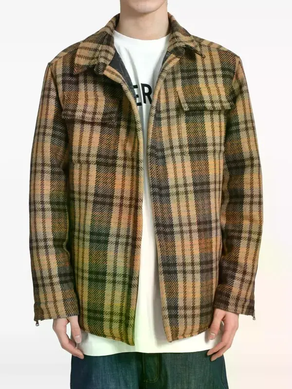 THE EDGE OF EARTH™ Check-pattern Zip-detail Jacket