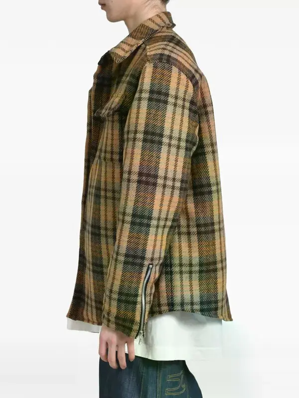THE EDGE OF EARTH™ Check-pattern Zip-detail Jacket