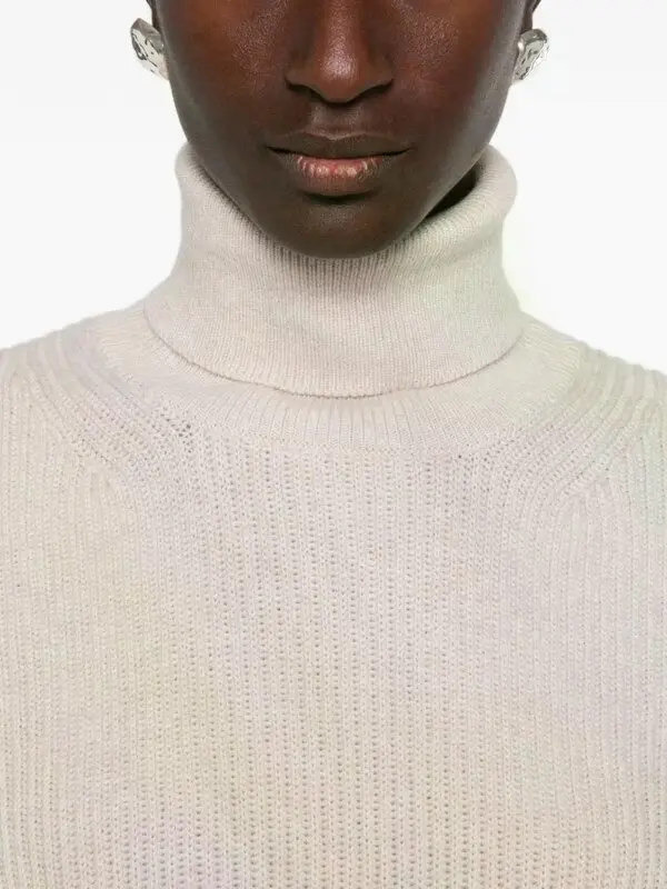 Max Mara Mstcobalto Ribbed-knit Sleeveless Sweater - Neutrals