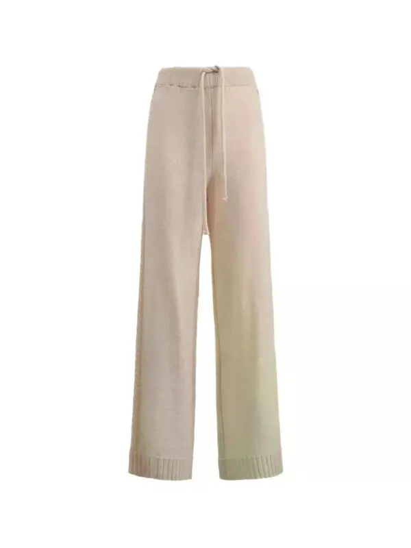 GAELLE PARIS Cable-knit Drawstring Trousers