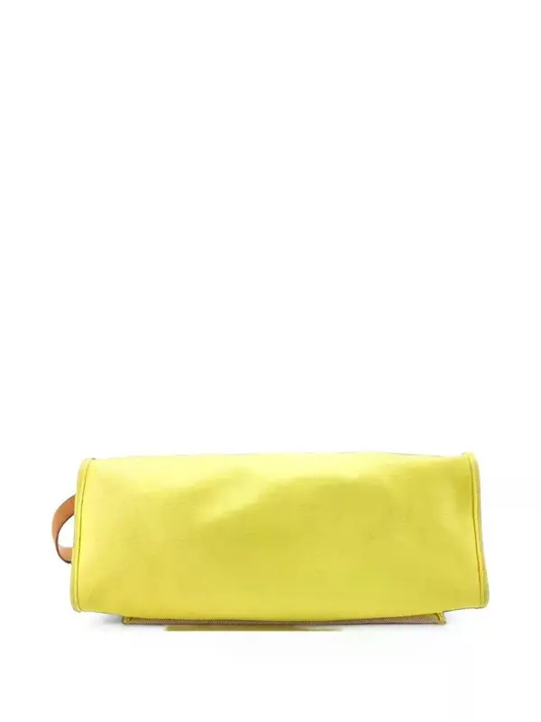 Hermès Herbag Zip Berline Vache Canvas And Leather 39 Shoulder Bag