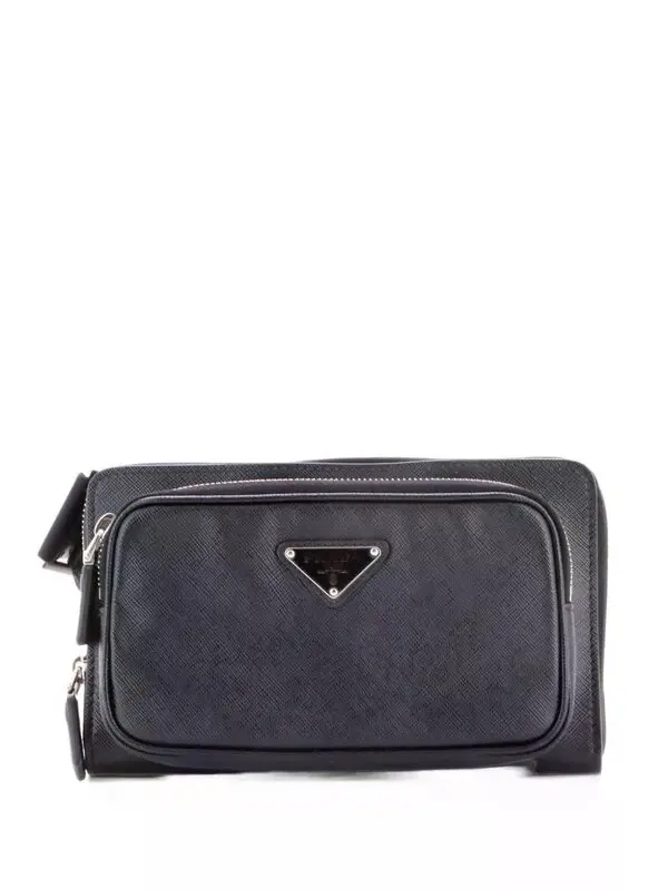 Prada Zip Around Front Pocket Saffiano Leather Belt Bag