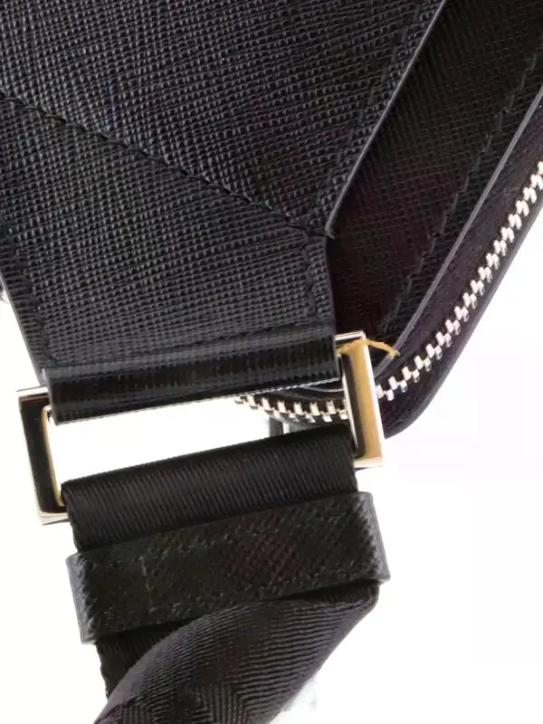 Prada Zip Around Front Pocket Saffiano Leather Belt Bag